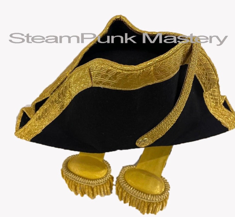 Admiral’ Full Dress Bicorn Hat, Epaulettes Hat Size 57,58,59,60cm - Etsy