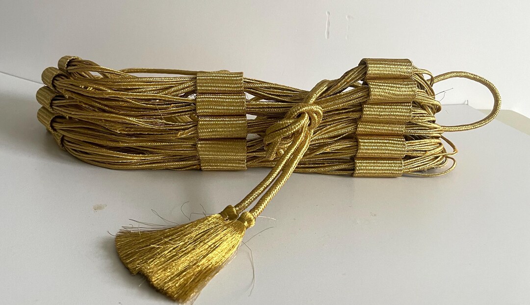 6 Rows of Victorian Hussard Barrel Gold Ropes Sash With Gold Barrels - Etsy