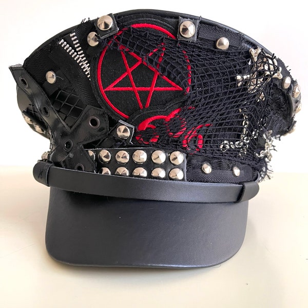 Goth Military Hats - Etsy