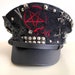 Goth Punk Black Military Hat With Patches,studs 56,57,58,59,60cm - Etsy
