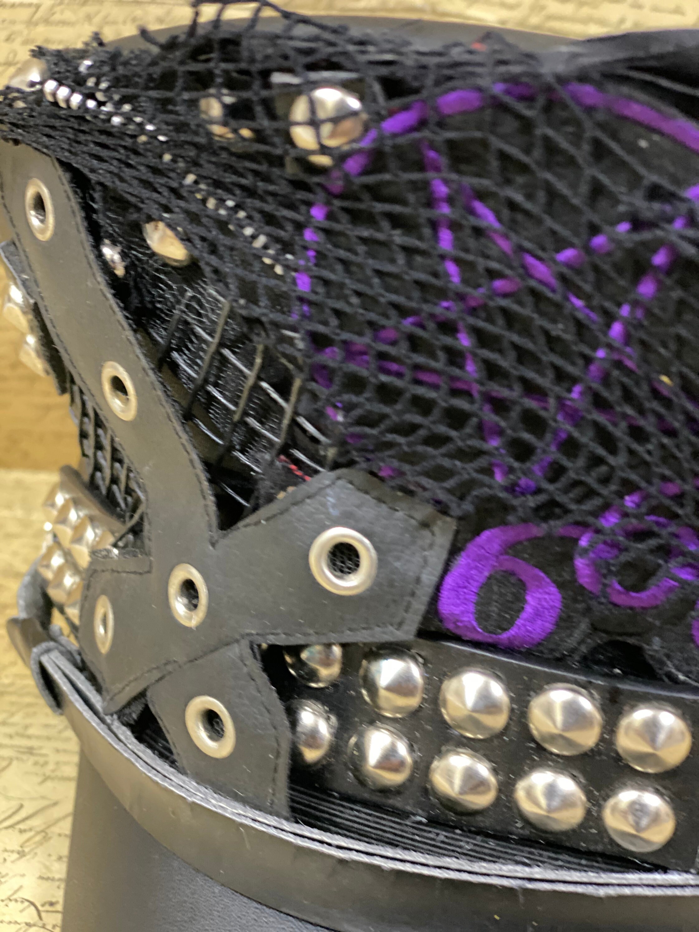 Gothic Punk Black Military Hat With Patchesstuds - Etsy UK