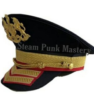 Hussar Black Military Hat With Brass Badge Details in 56,57,58,59cm - Etsy