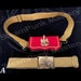 2 Pcs Military Officers Cross Chest Belt & and Waist Belt With Brass ...