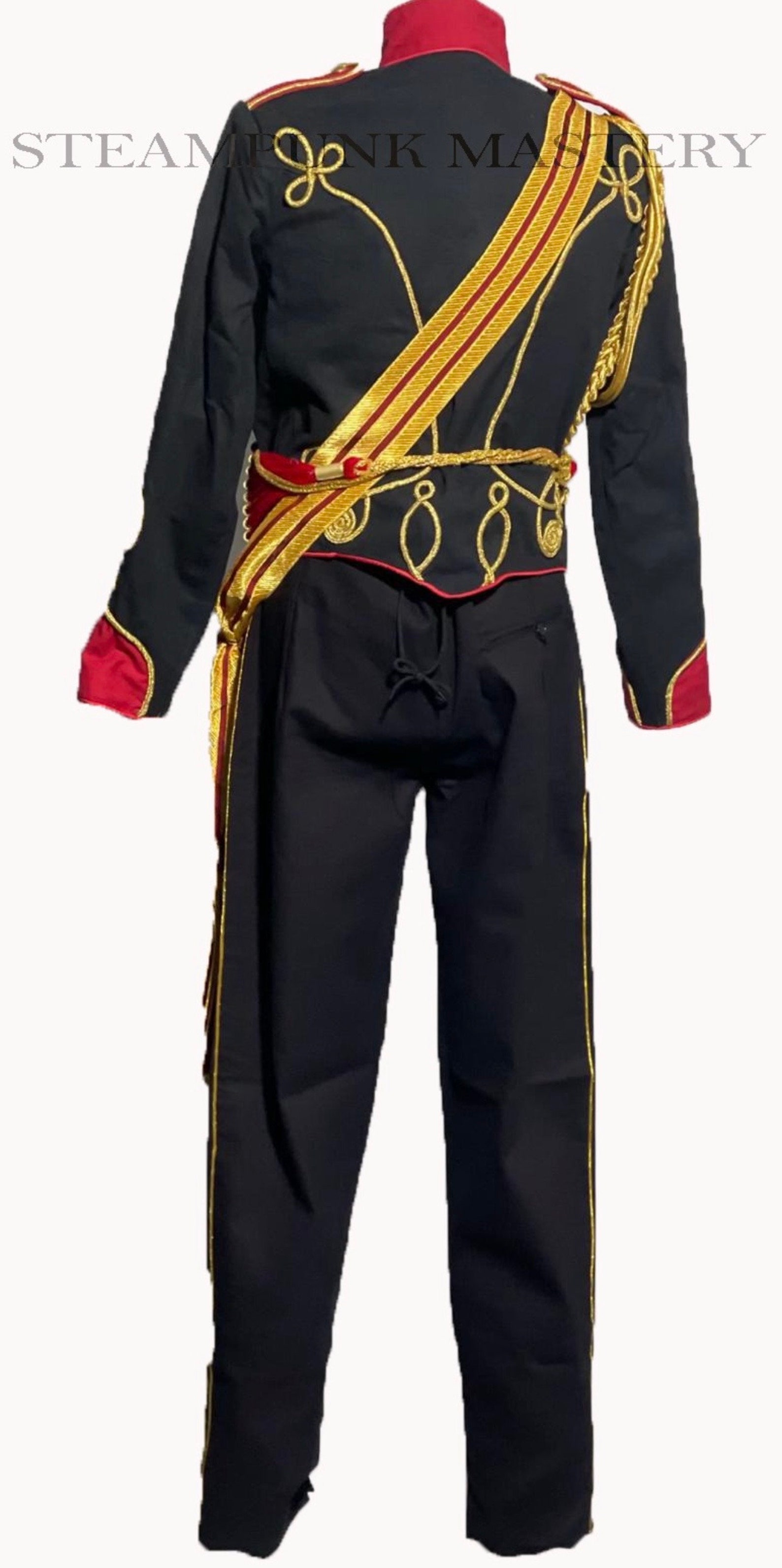 Ceremonial Hussar Officer Suit: Black and Jacket, Sash , Pants - Etsy