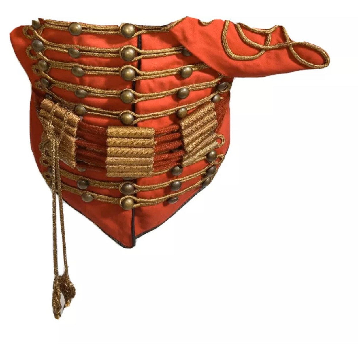 Handmade Hussar Sash: Maroon & Antique Copper Barrel Belt - Etsy UK