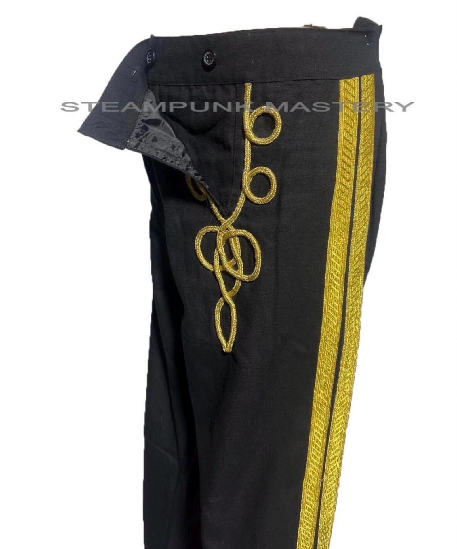Ceremonial Hussar Officer Suit: Gold Braided Jacket, Sash & Pants - Etsy