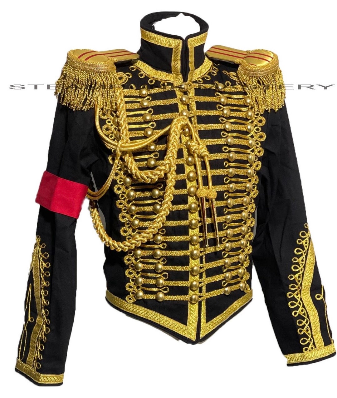 Michael Jackson Military Jacket: Hussars Style With Gold Epaulettes - Etsy