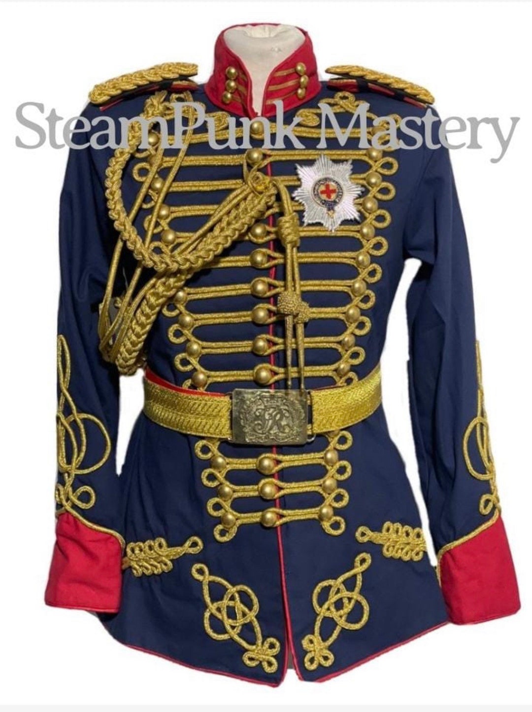 Navy Officers 5pcs Gold Braiding Hussar Jacket,shoulder Accessories ...