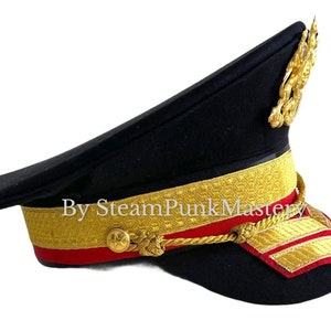 Hussar Black Military Hat With Brass Badge Details in 56,57,58,59cm - Etsy