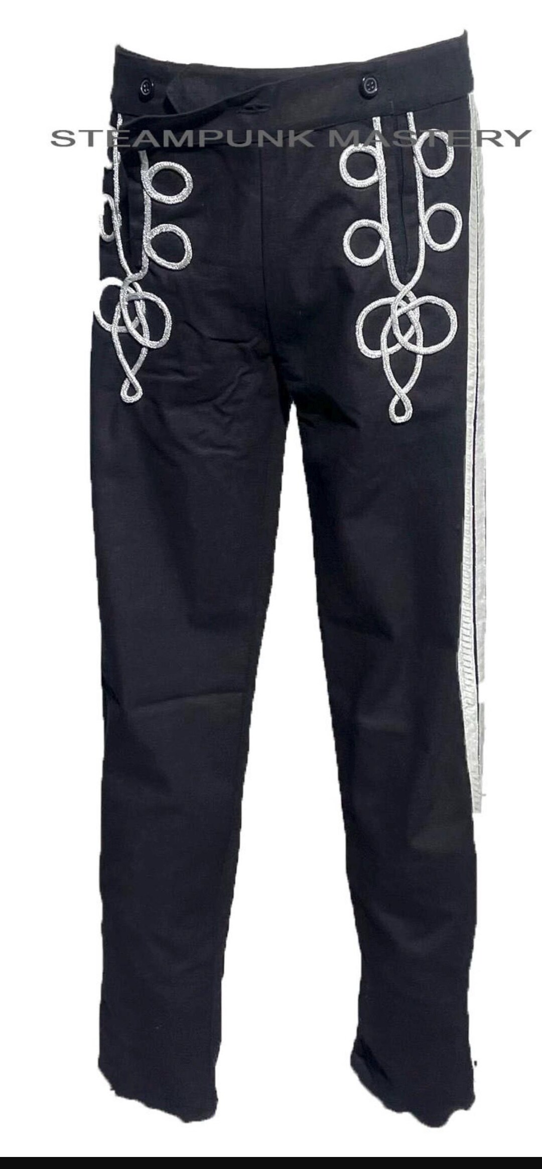 Uniform Front Fall Pants With Silver Side Stripes - Etsy
