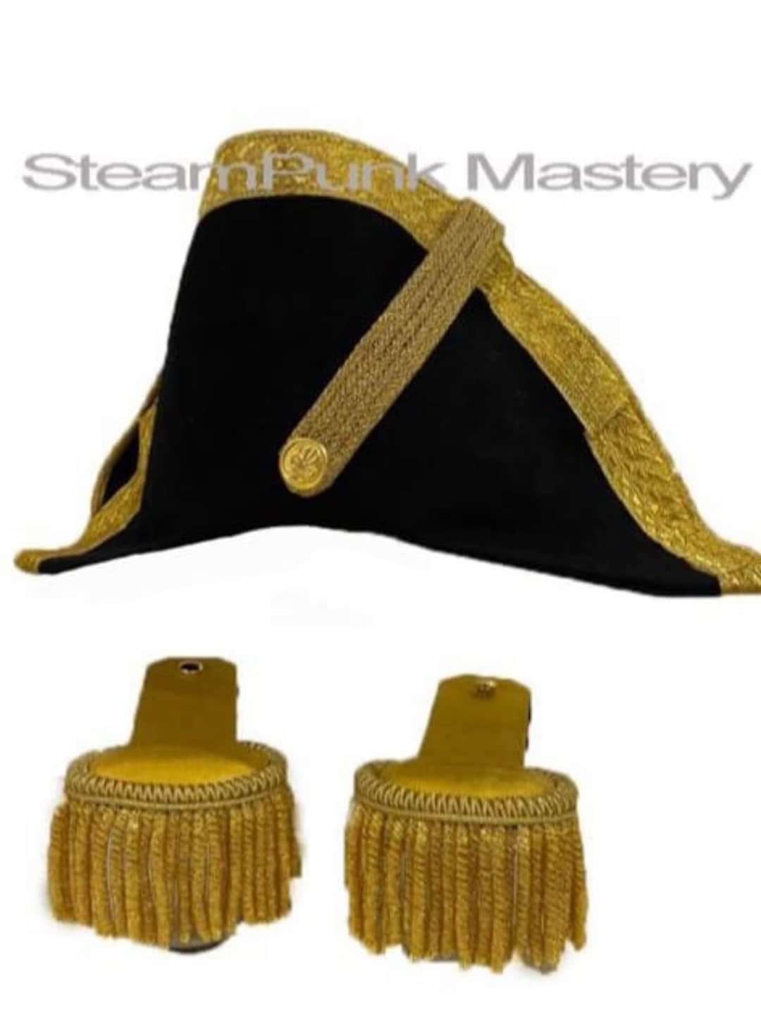 Admiral’ Full Dress Bicorn Hat, Epaulettes Hat Size 57,58,59,60cm - Etsy