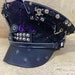 Gothic Punk Black Military Hat With Patches,studs 56,57,58,59,60cm - Etsy UK
