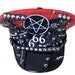 Gothic Punk Red Military Hat With Patches,studs 56,57,58,59,60cm - Etsy