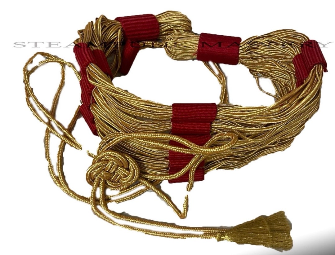 6 Rows of Victorian Hussard Barrel Gold Ropes Sash With Red Barrels - Etsy