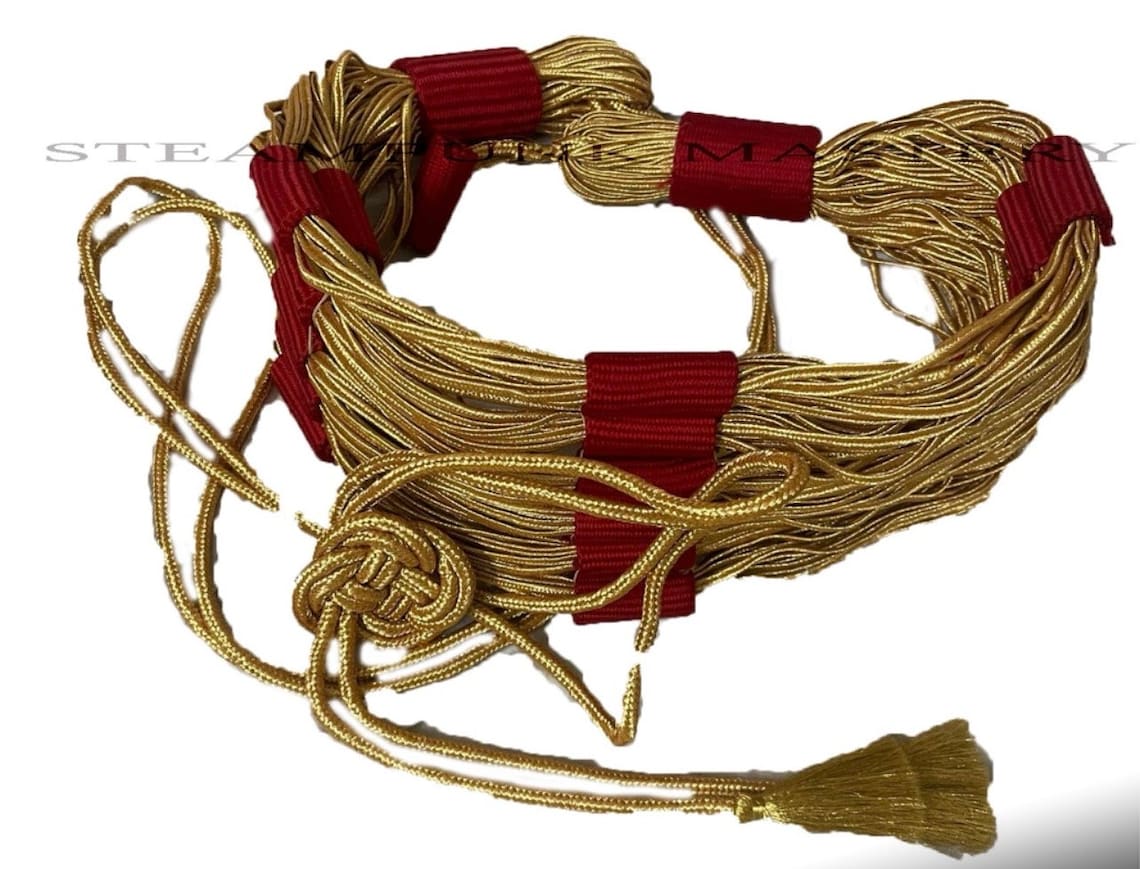 6 Rows of Victorian Hussard Barrel Gold Ropes Sash With Red Barrels - Etsy