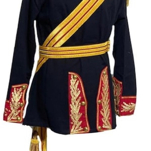 Royal Ceremonial Officer Jacket With Shoulder Accessories Belt and ...