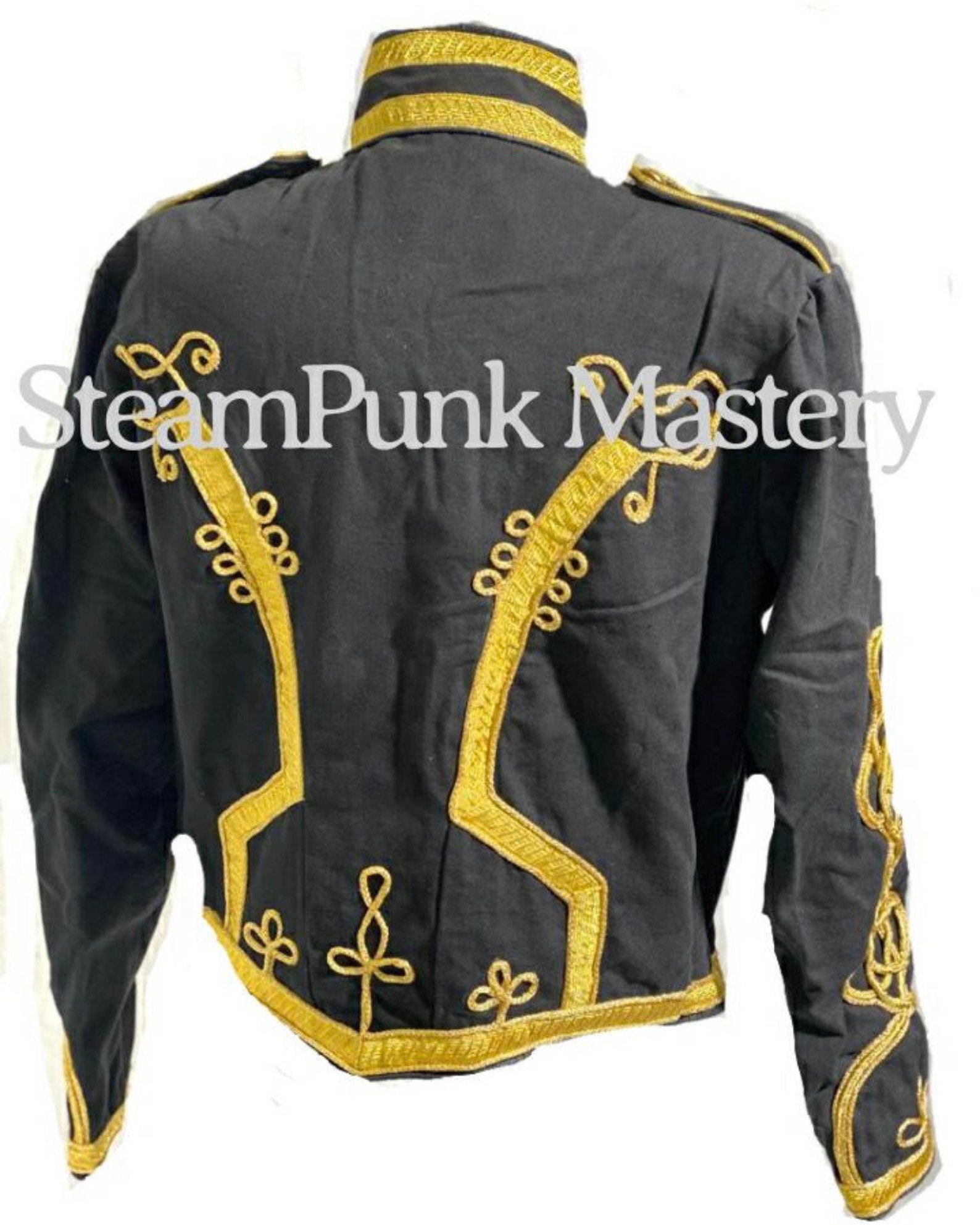 3 Pcs Men's Ceremonial Gold Braiding Hussar Jacket Black | Etsy