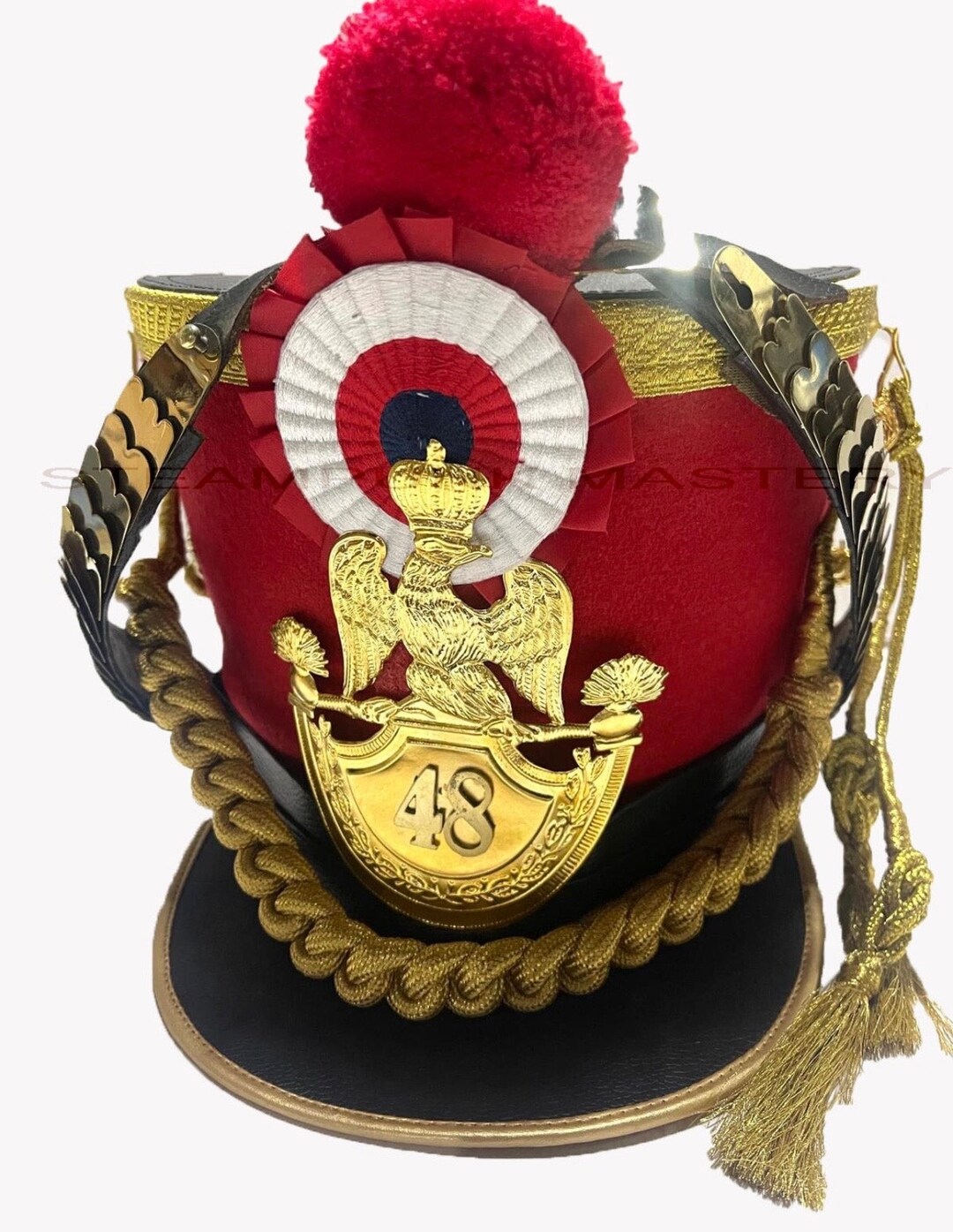 Shako DU 48 Regrment Type 1812 Helmet With Gold Details - Etsy