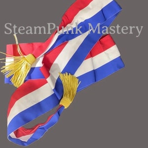 French Imperial Waist Sash With Bullion Tassels - Etsy