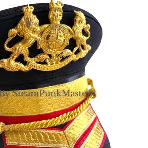 Hussar Black Military Hat With Brass Badge Details in 56,57,58,59cm - Etsy