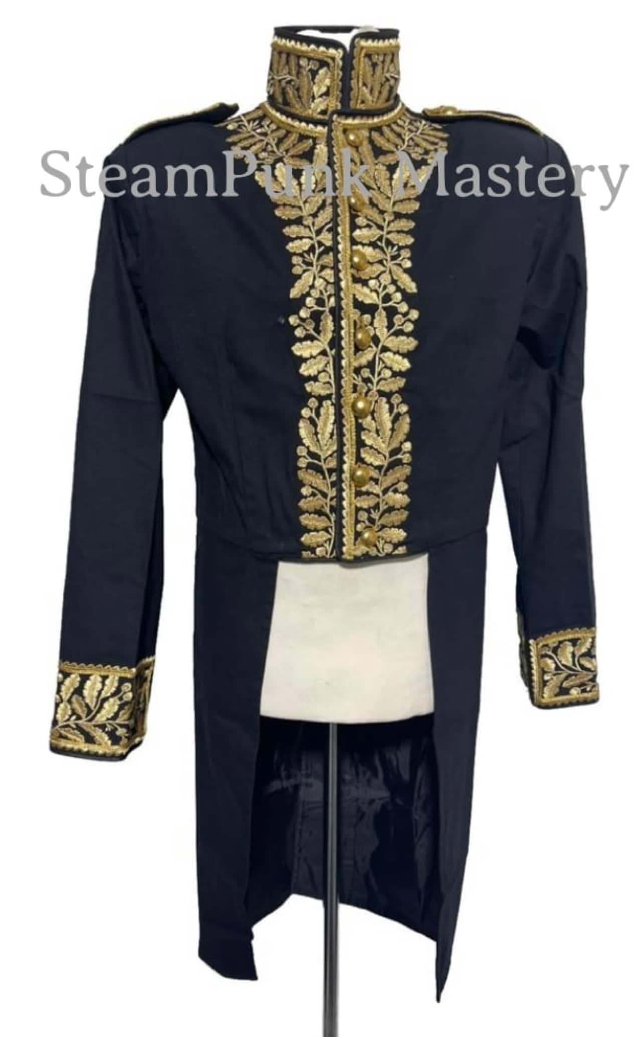 First Empire Nepolenic Uniform With Collar and Sleeves Gold Oak Leaves ...