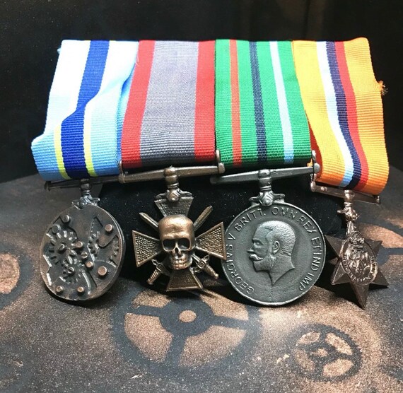 4 Rows of Medal With Back Pin - Etsy