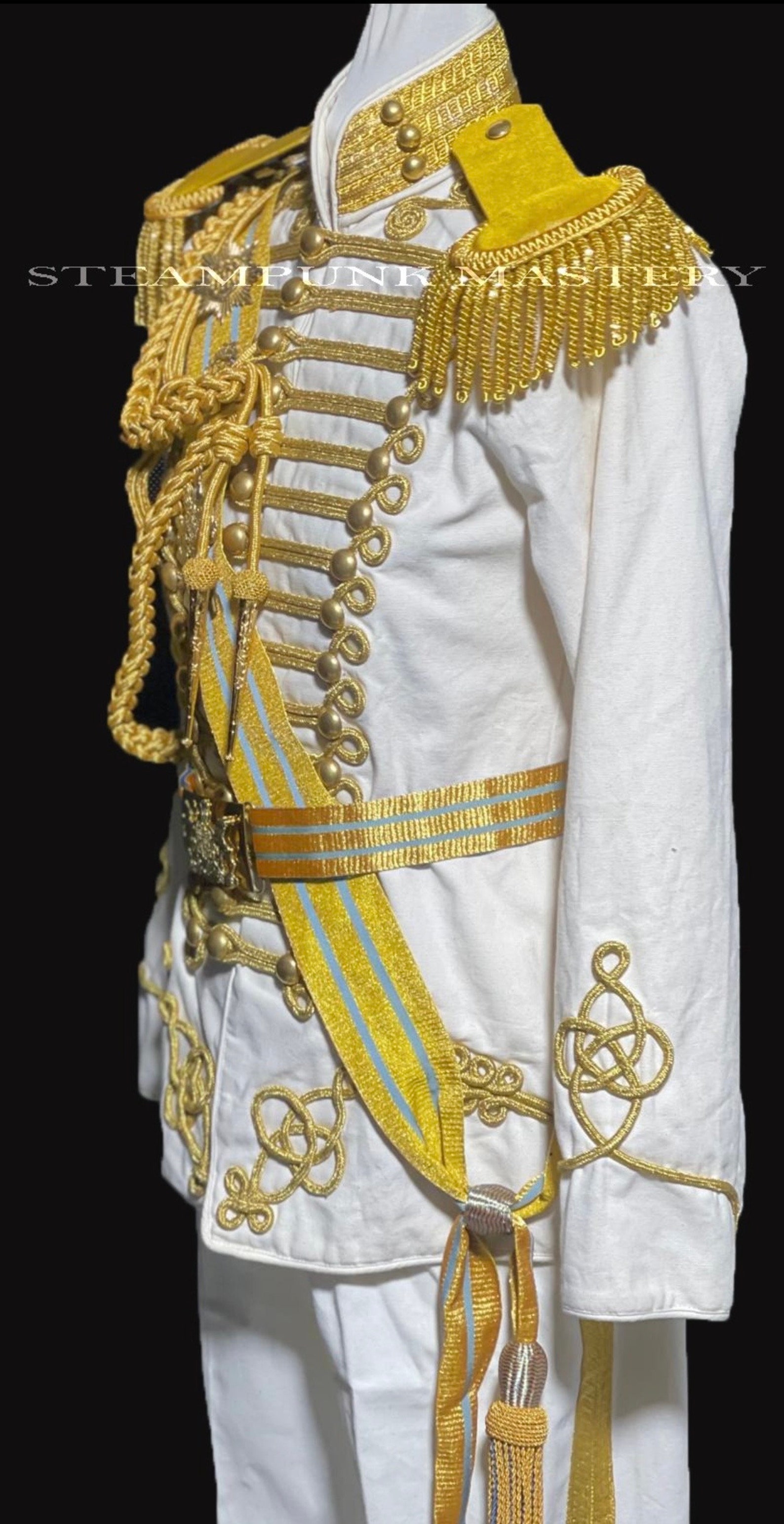Gold Braided Hussar Uniform: Jacket, Pant & Accessories - Custom Size ...