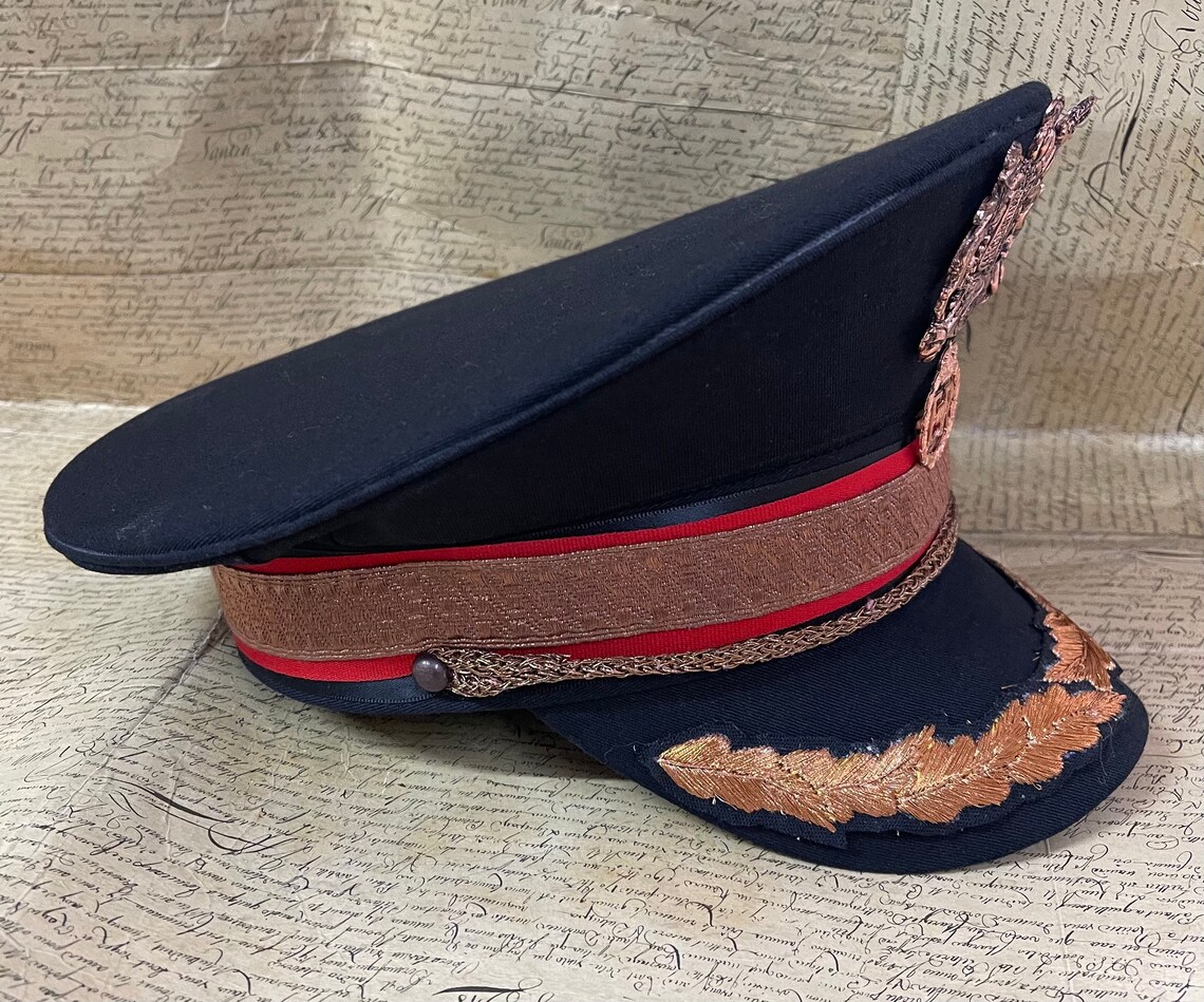 Hussar Black Military Hat With 2 Copper Badges Details in - Etsy