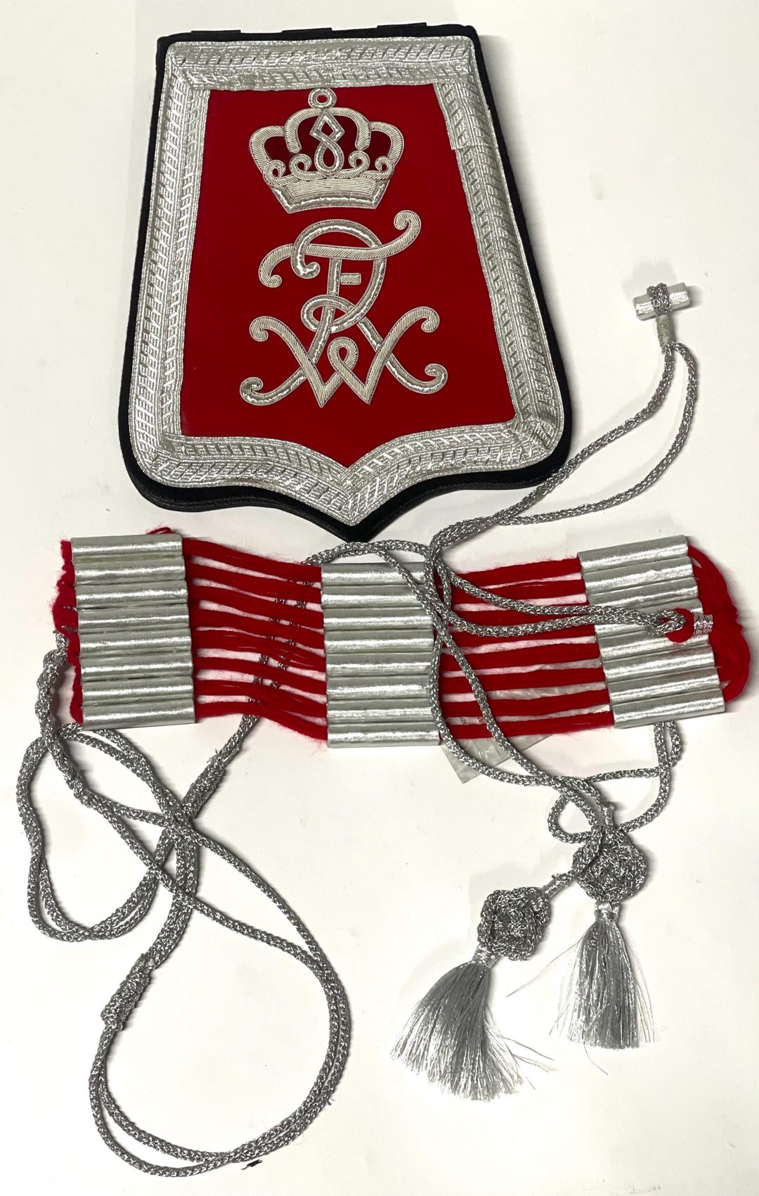 Prussia 12th Hussars Sabretache: Embroidered Pouch With Barrel Sash - Etsy