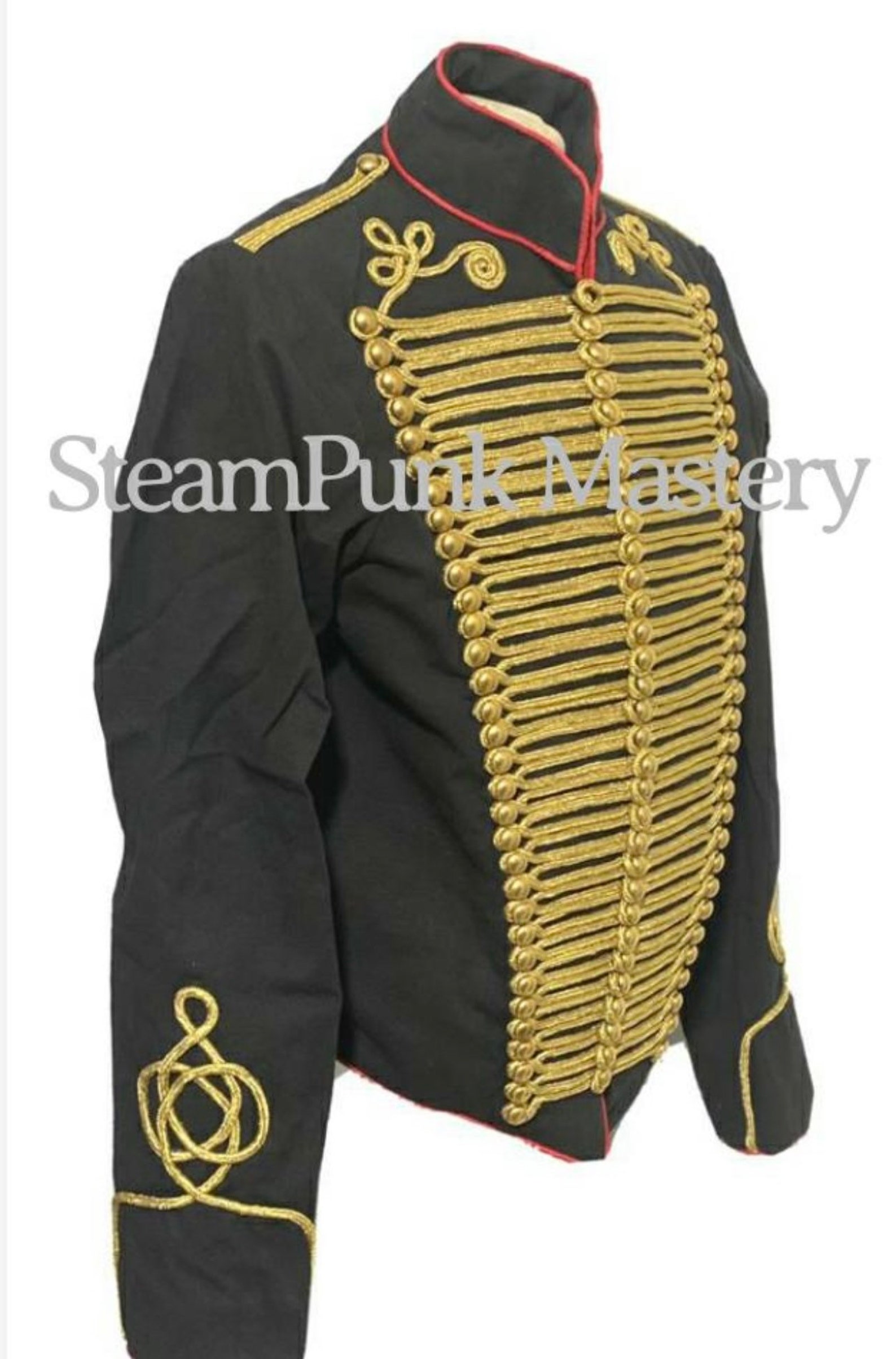 Men's Ceremonial Gold Braiding Hussar Jacket in 42",44" 46" With Polish ...