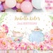 TEA WALL Backdrop, Vinyl Tea for Two Backdrop, Par-tea, Tea for Three ...