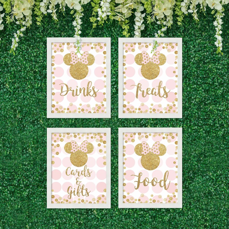 Minnie Mouse Party Signs - Etsy