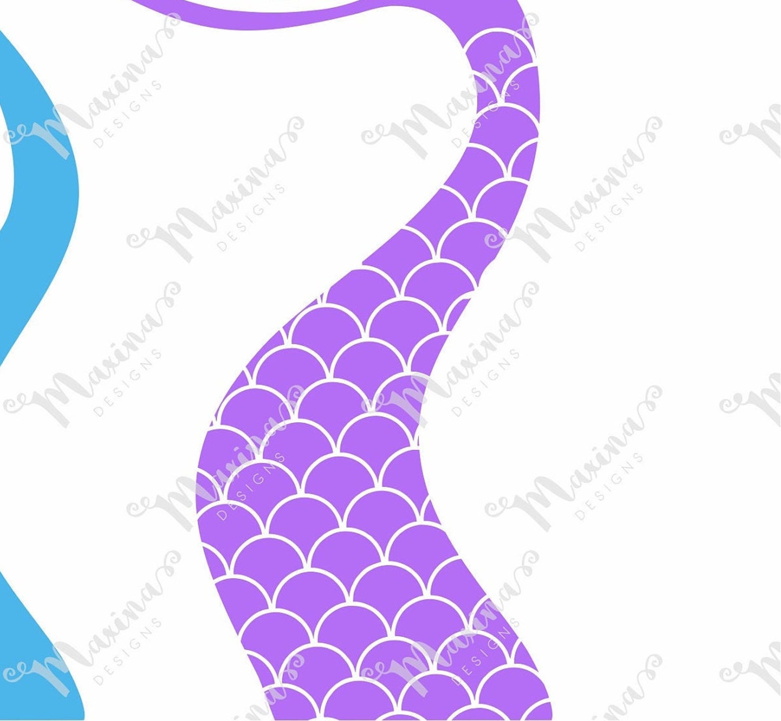 MERMAID SVG Clipart Mermaid Tail Svg Mermaid Birthday Svg - Etsy