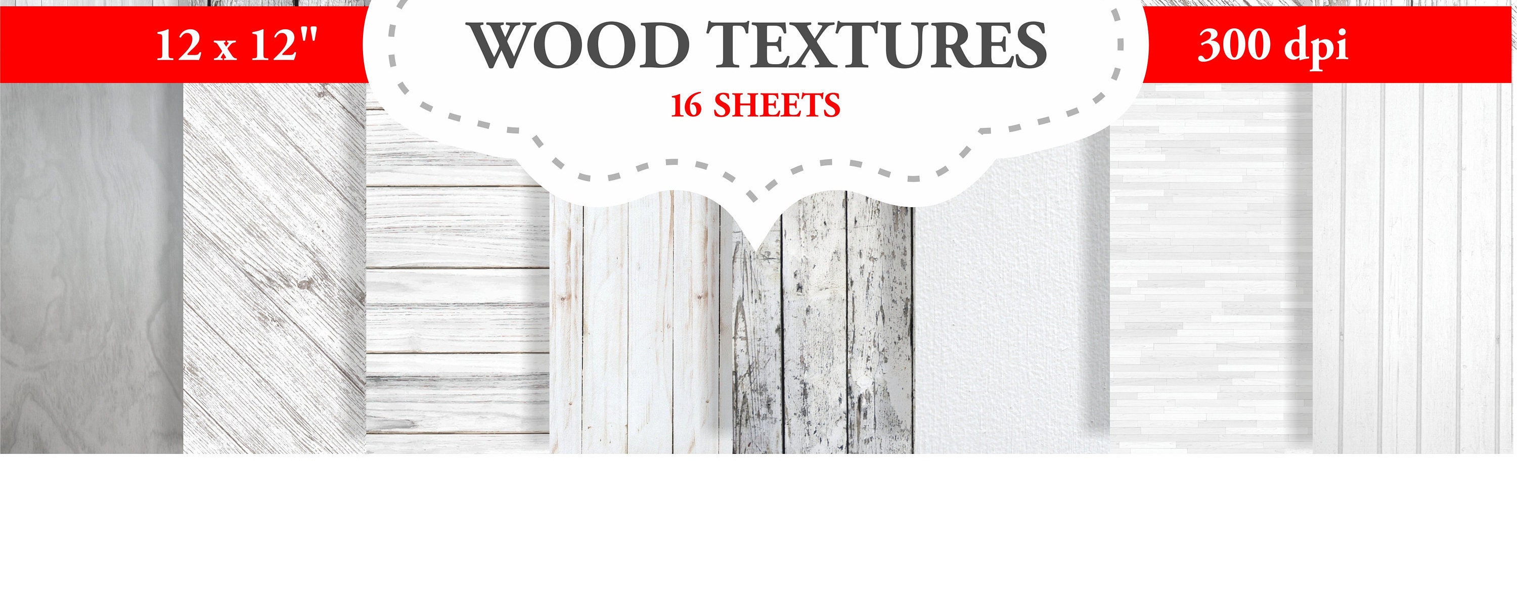 WHITE WOOD TEXTURE Paper Rustic Wood Digital Paper Scrapbook - Etsy