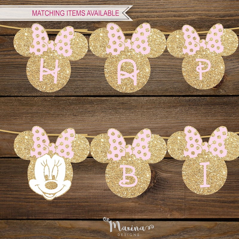 Minnie Mouse Banner - Etsy