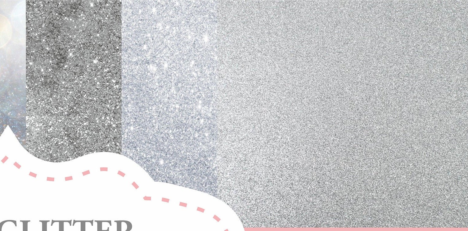 SILVER GLITTER Digital Paper Silver Foil Paper Scrapbook | Etsy