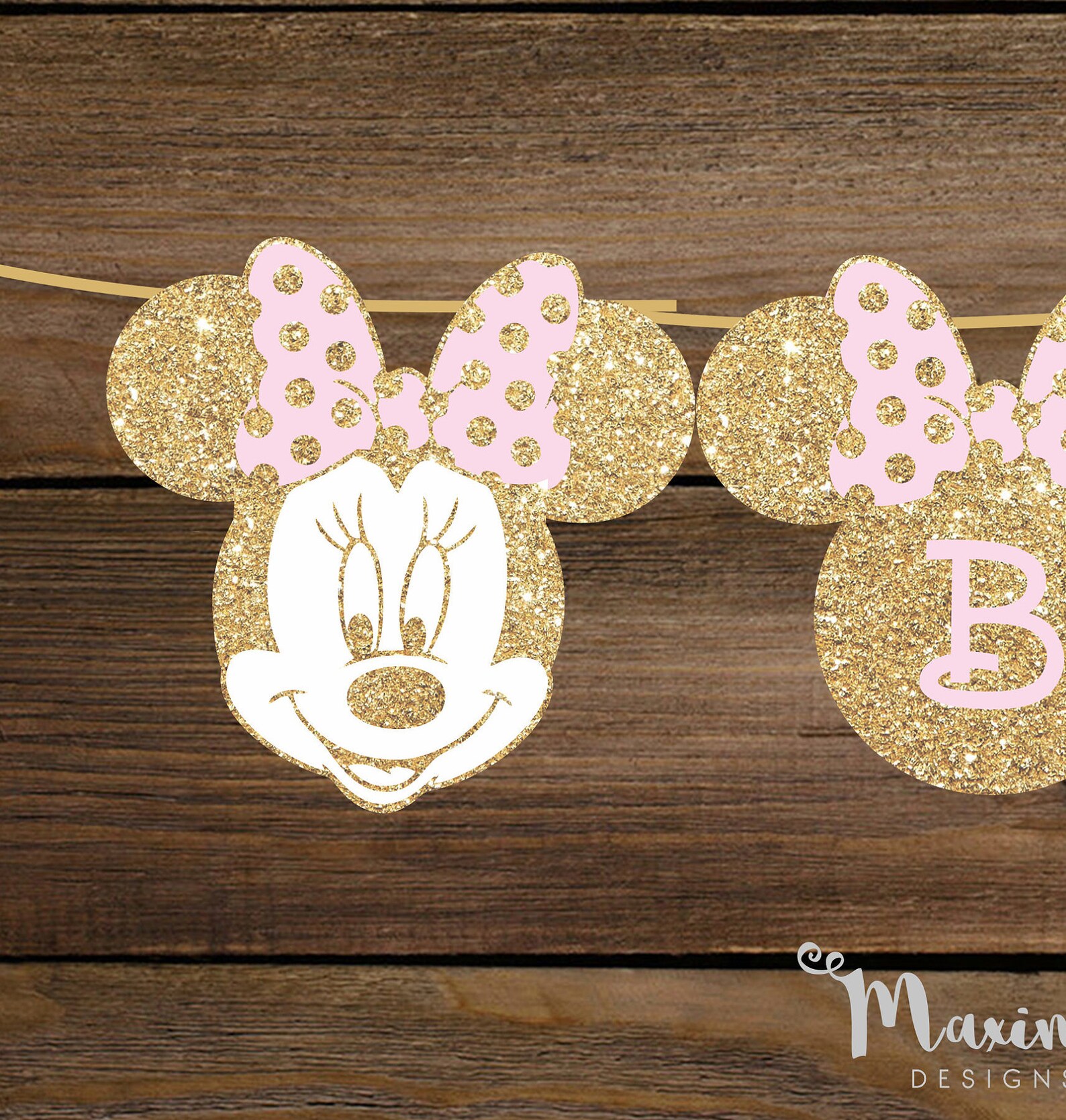 Minnie Mouse Wall Banner Minnie Mouse Birthday Banner | Etsy