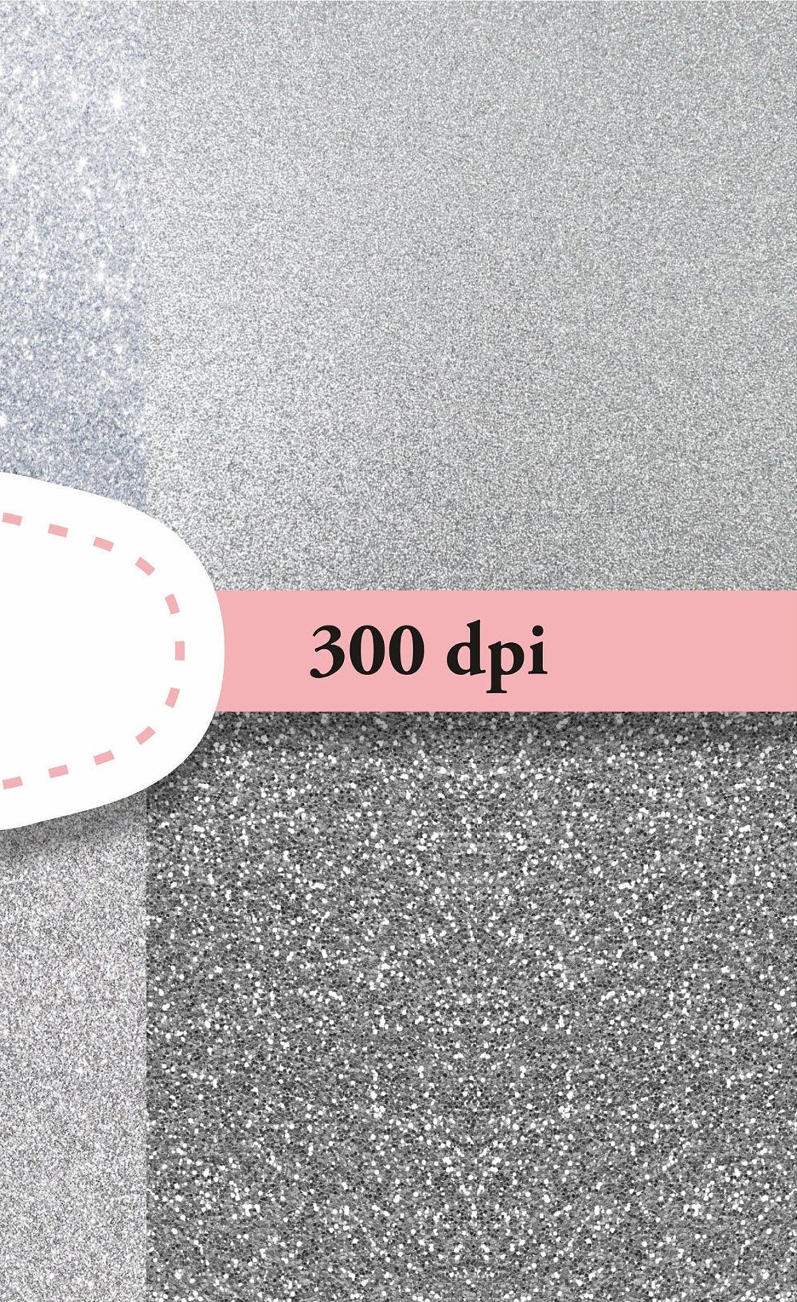 SILVER GLITTER Digital Paper Silver Foil Paper Scrapbook - Etsy
