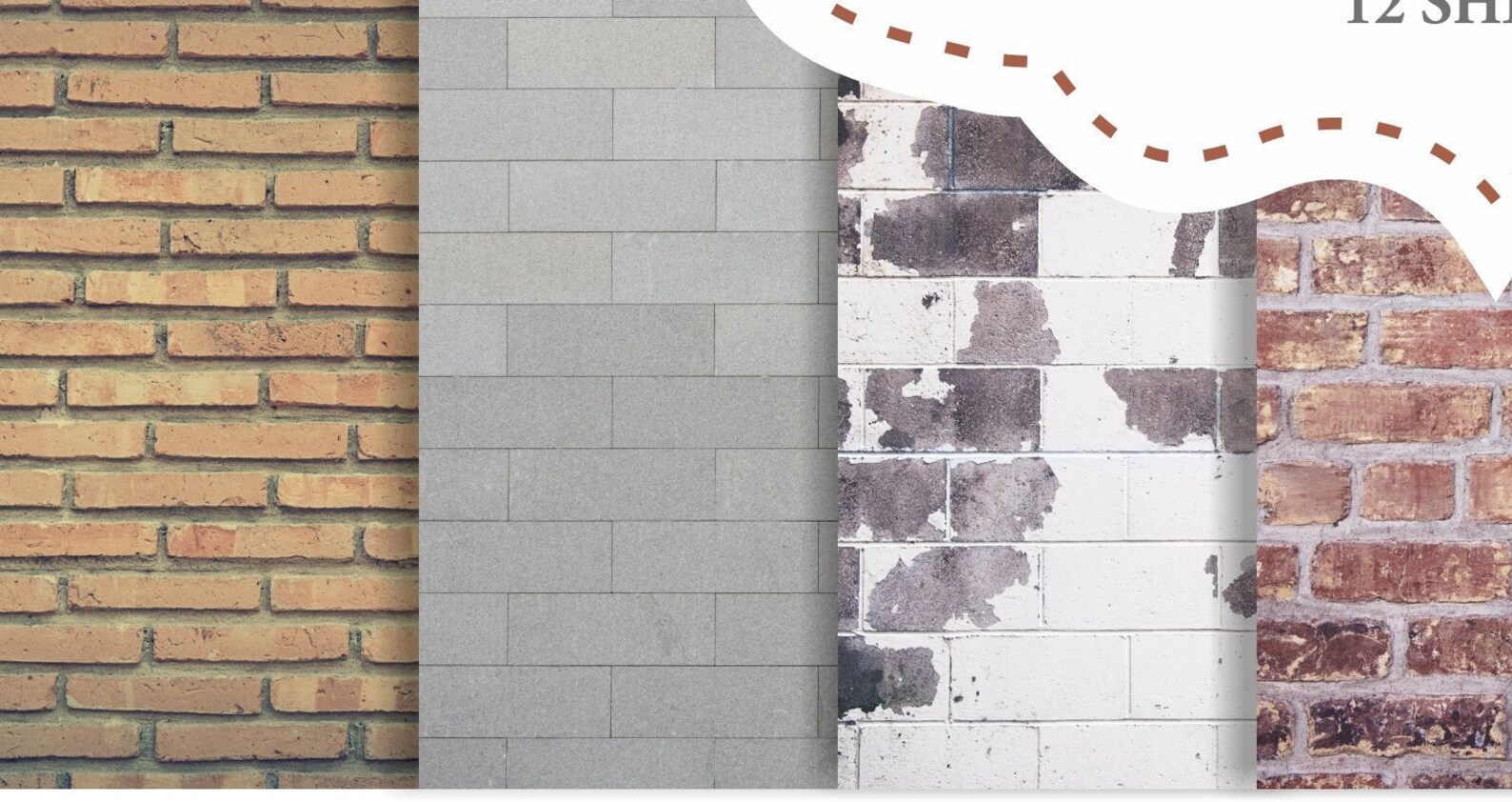 RED BRICKS TEXTURE Digital Paper Rustic White Bricks Paper | Etsy