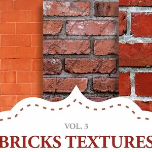 RED BRICKS TEXTURE Digital Paper, Rustic White Bricks Paper, Scrapbook ...