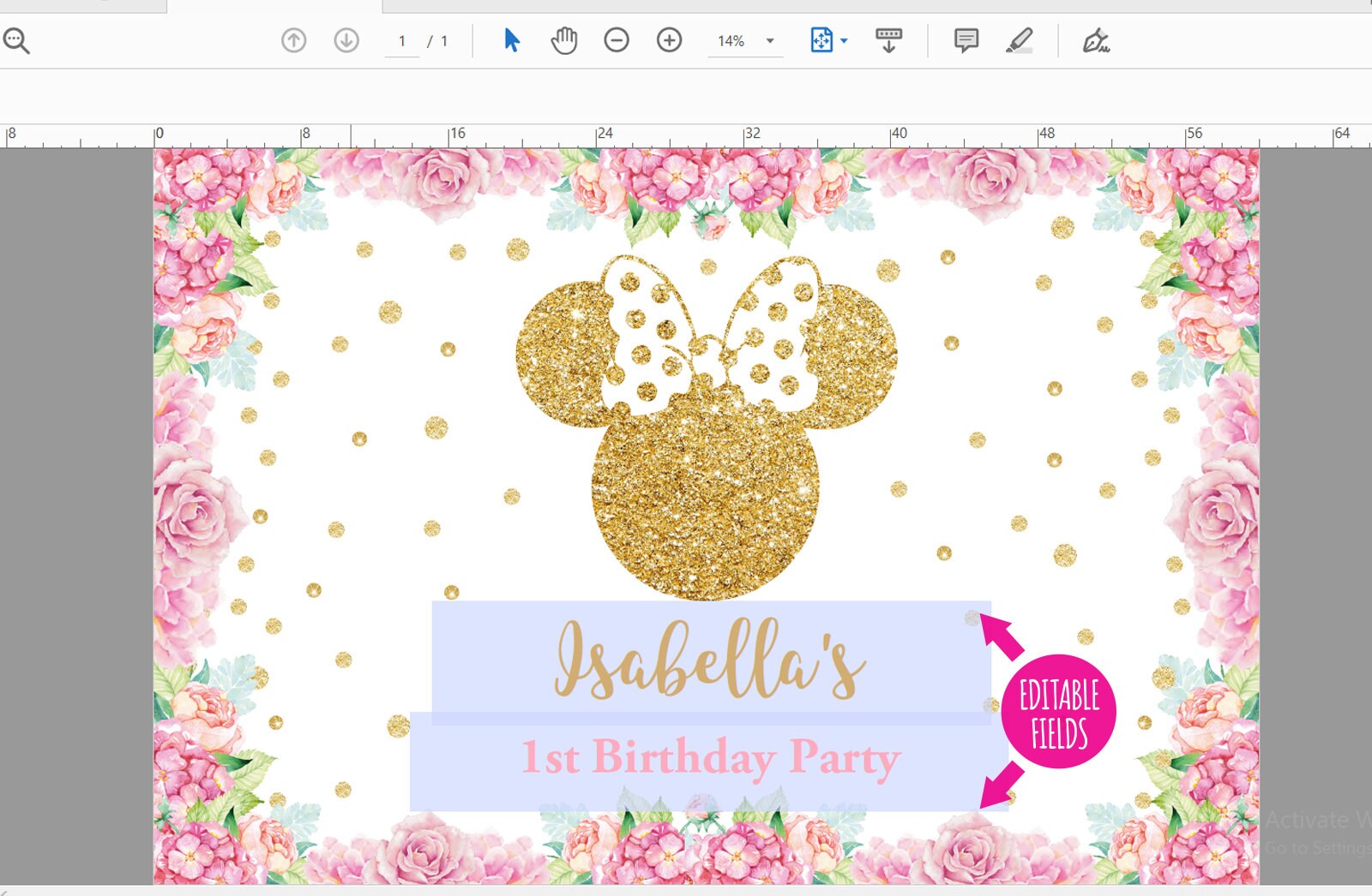 Minnie Mouse Backdrop Minnie Mouse Wall Decall Minnie Mouse - Etsy Canada