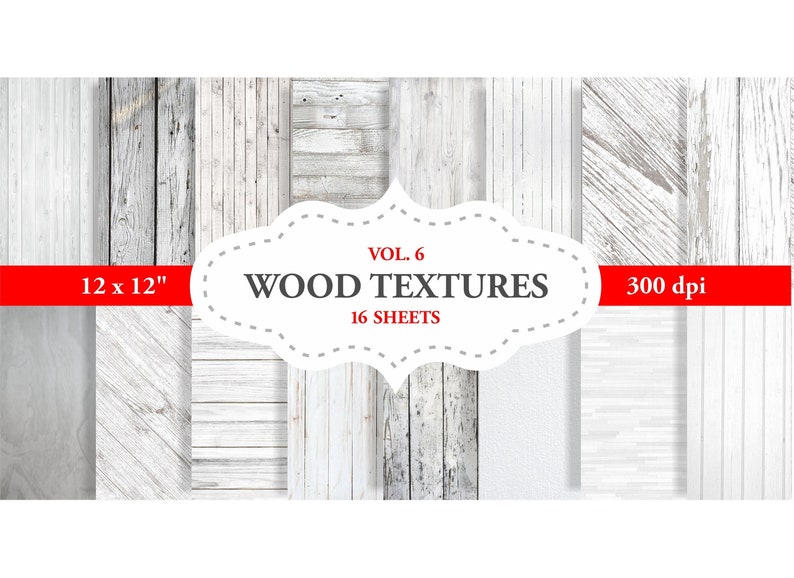 WHITE WOOD TEXTURE Paper Rustic Wood Digital Paper Scrapbook - Etsy