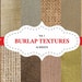 BURLAP Digital Paper, Fabric Burlap Textures, Scrapbook Burlap Paper ...
