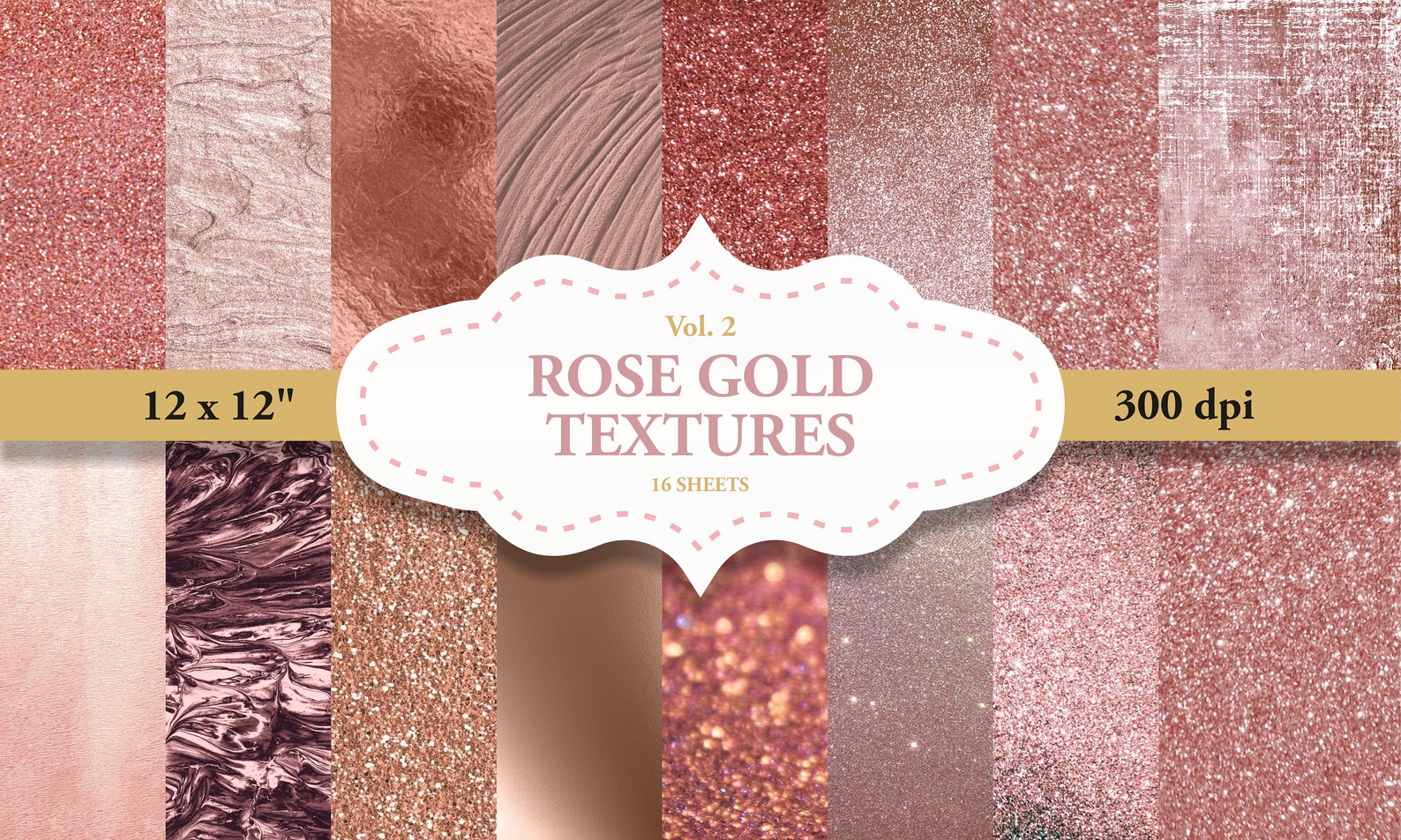 ROSE GOLD Digital Paper Rose Gold Glitter Foil Paper - Etsy