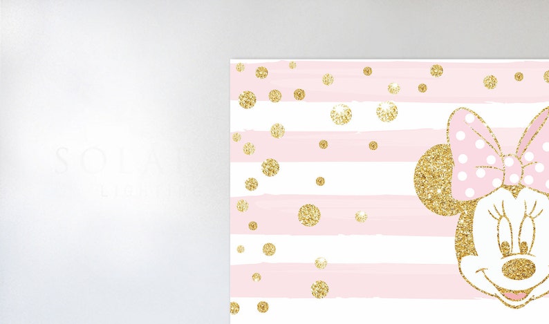 Minnie Mouse Backdrop Minnie Mouse Wall Decall Minnie Mouse | Etsy