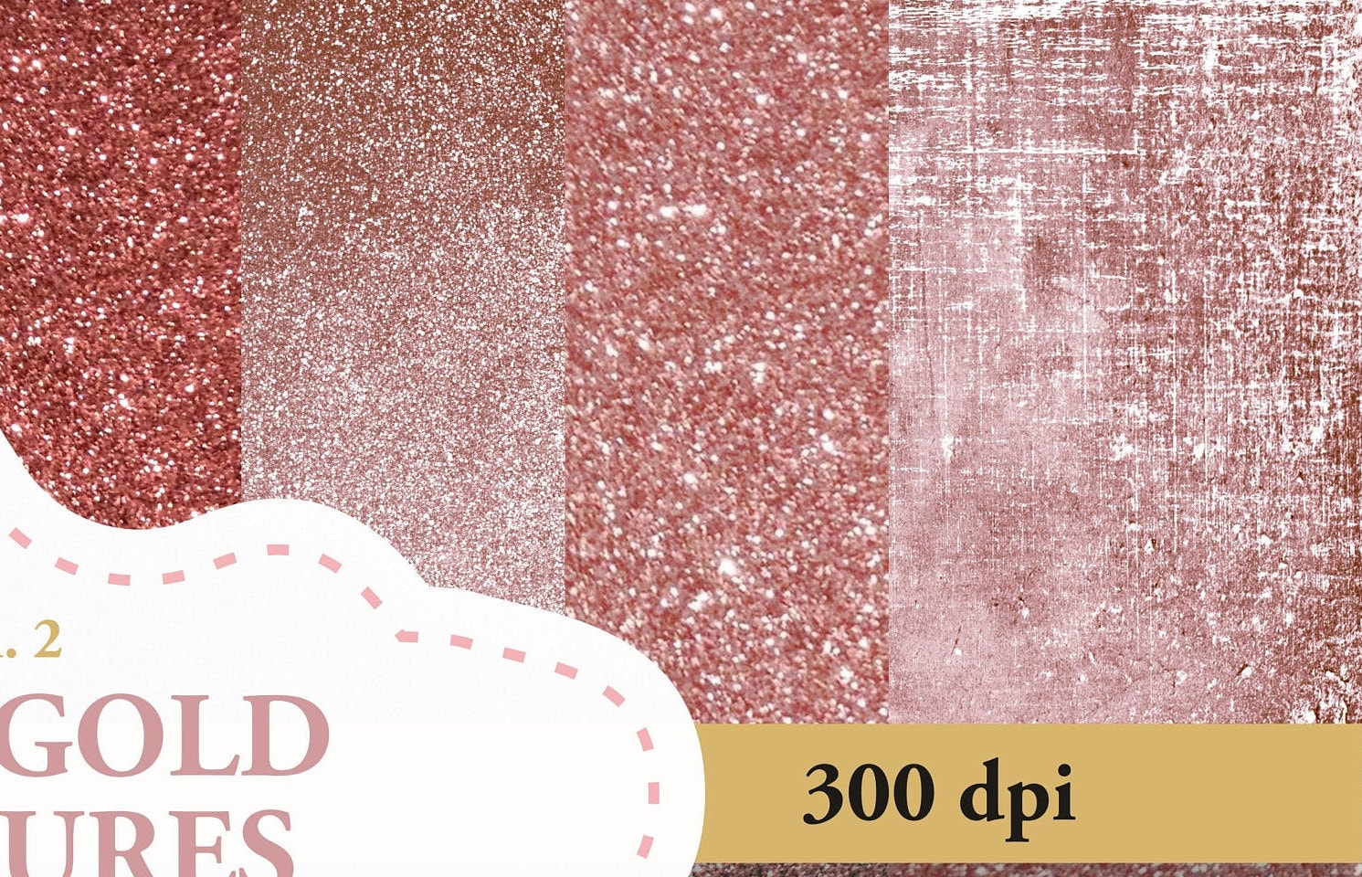 ROSE GOLD Digital Paper Rose Gold Glitter Foil Paper - Etsy