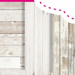 WHITE WOOD TEXTURE Paper, Rustic Wood Digital Paper, Scrapbook Wood ...