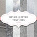 SILVER GLITTER Digital Paper Silver Foil Paper Scrapbook - Etsy