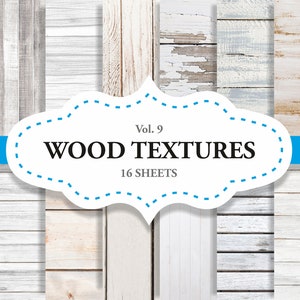 WHITE WOOD TEXTURE Paper, Rustic Wood Digital Paper, Scrapbook Wood ...