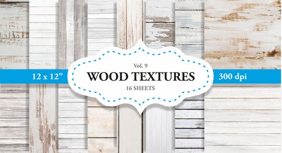 WHITE WOOD TEXTURE Paper Rustic Wood Digital Paper Scrapbook - Etsy
